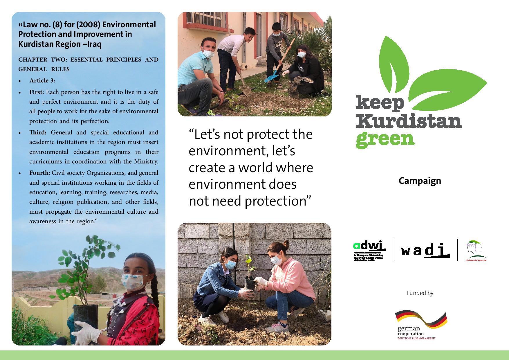 New Environment Awareness Leaflets | Wadi